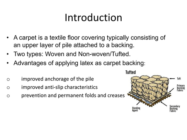 Latex carpet backing | PPTX