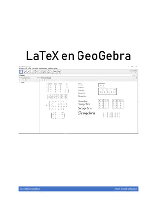 LaTeX en GeoGebra | PDF