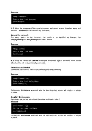 LaTeX Environment Usage Guide (Theorem, Lemma, Definition & Corollary).pdf