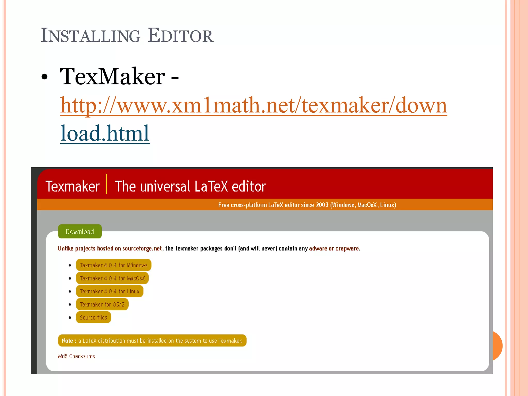 Latex for beginner | PPTX