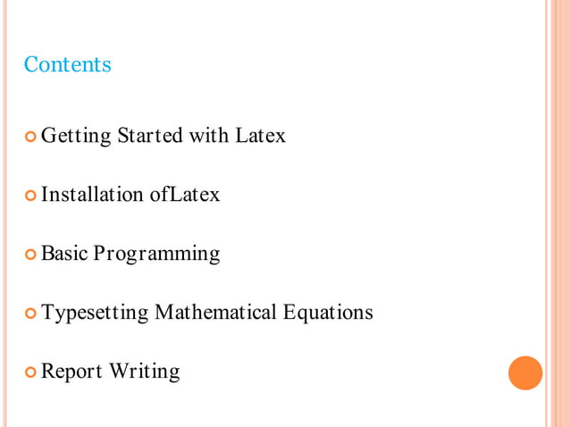 Latex for beginner | PPTX | Desktop Publishing | Computer Software and ...
