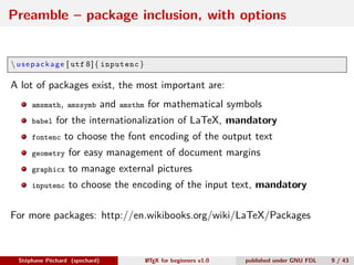 LaTeX for beginners | PDF