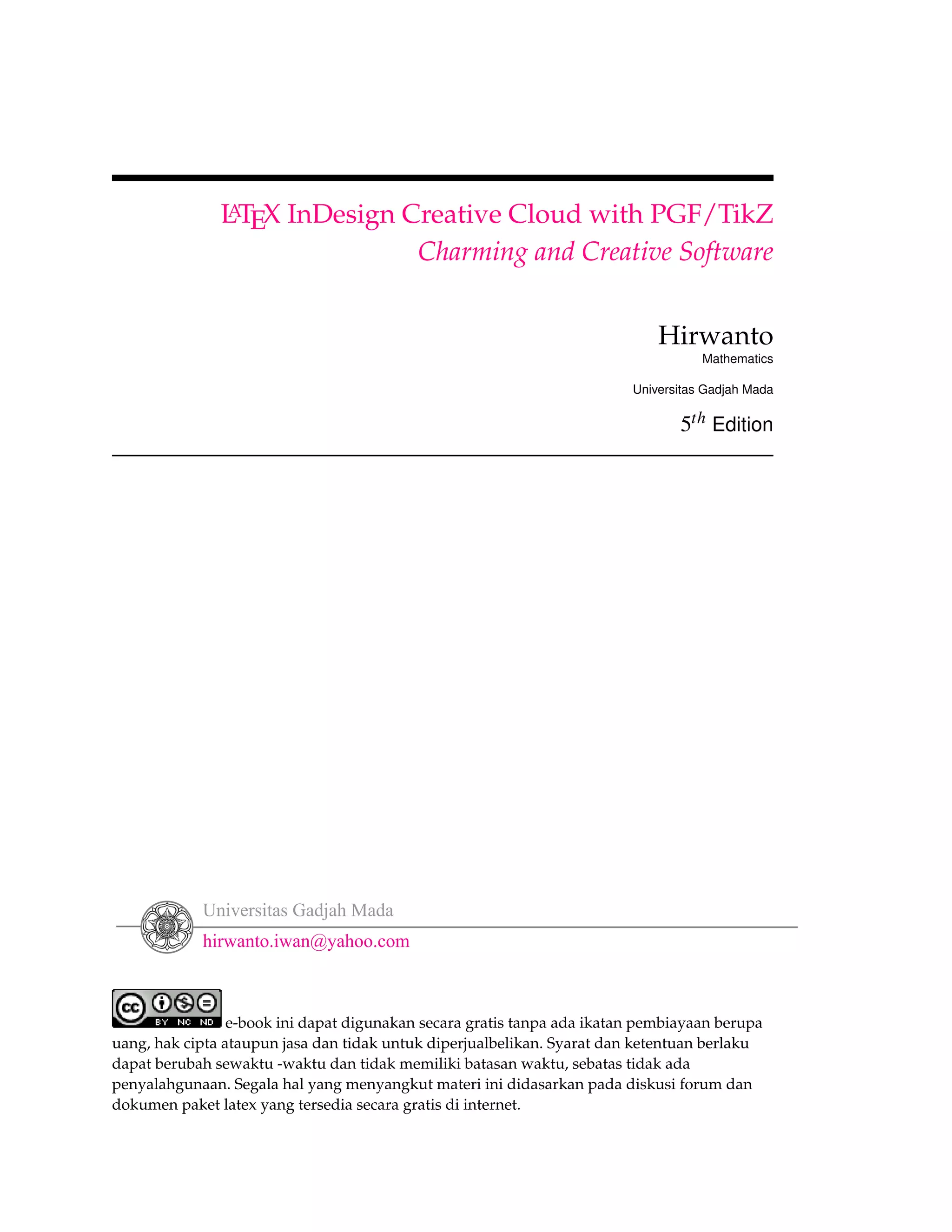 LaTeX InDesign Creative Cloud with PGF/ TikZ | PDF