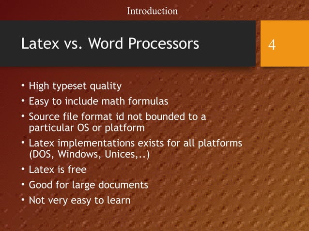Latex Intro | Ppt