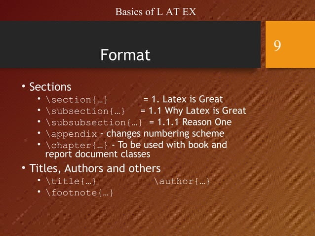 Latex Intro | Ppt