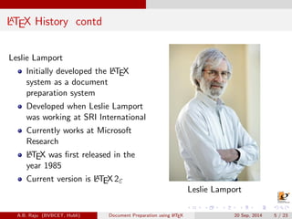 Introduction to LaTeX | PDF