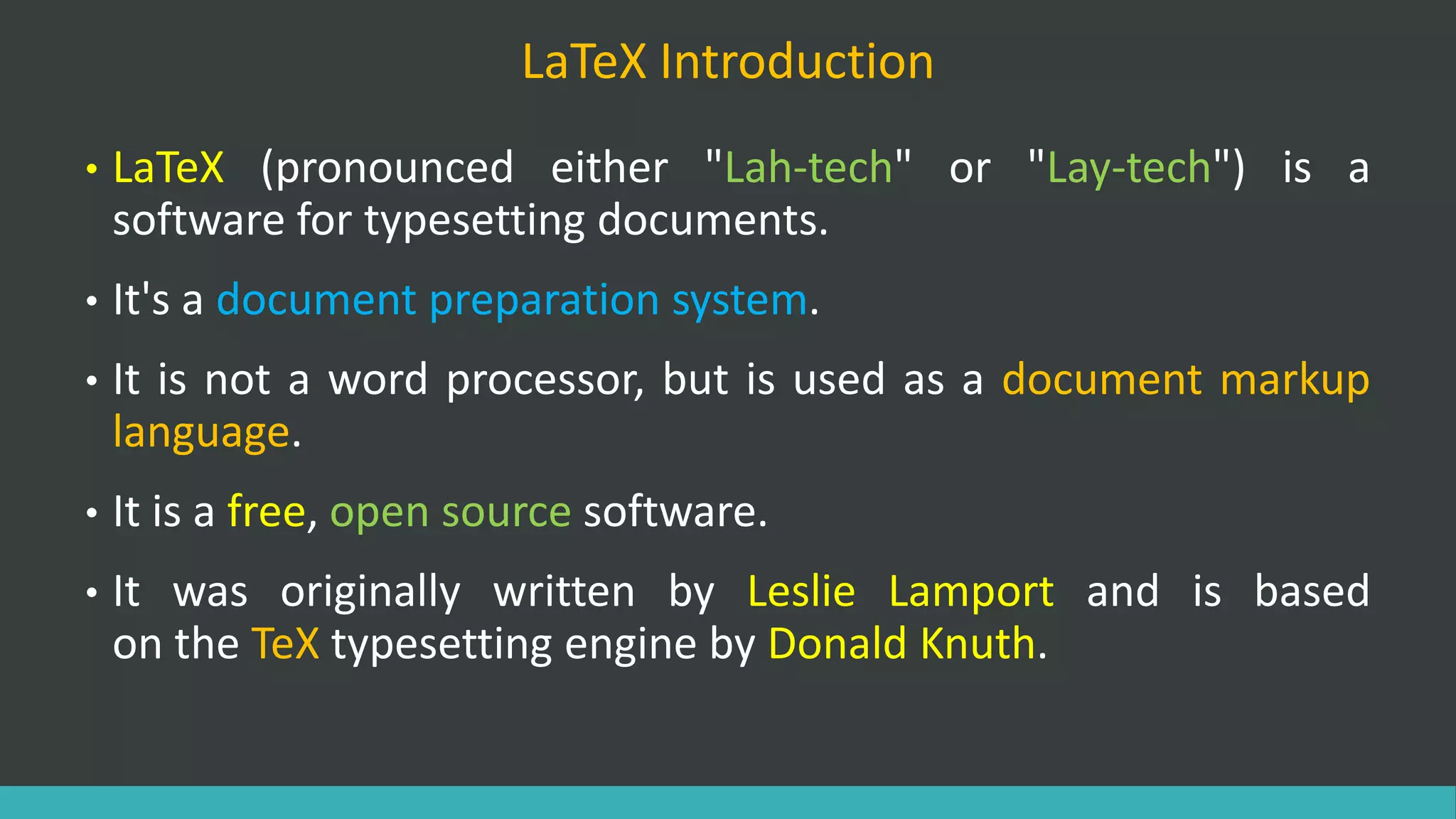 Latex Introduction For Beginners | Pdf