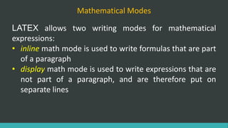 Latex Introduction for Beginners | PDF
