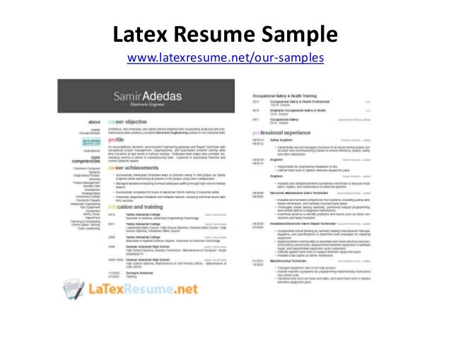 Latex Resume