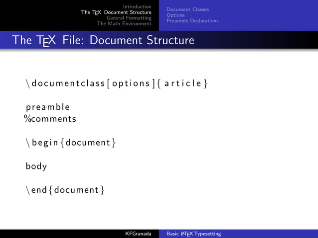 Basic Latex Typesetting - Session 1 | PDF
