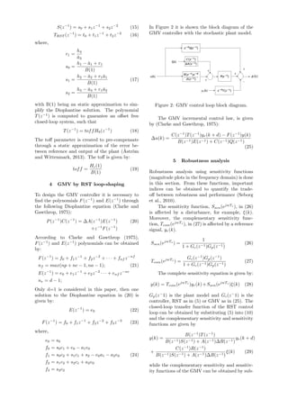 Stochastic augmentation by generalized minimum variance control with rst loop shaping | PDF
