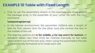 Latex tables and figures | PDF