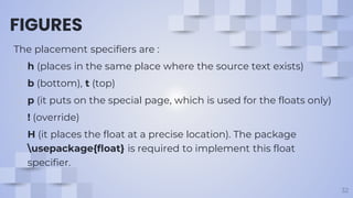 Latex tables and figures | PDF