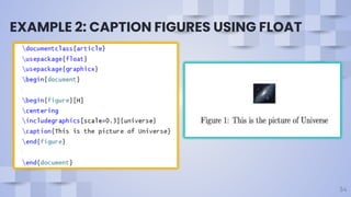 Latex tables and figures | PDF