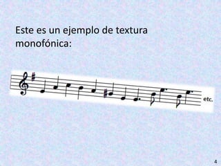 La textura musical | PPTX