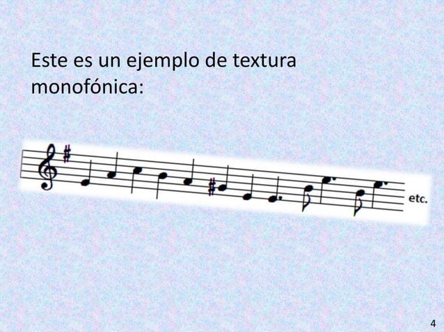 La textura musical | PPTX