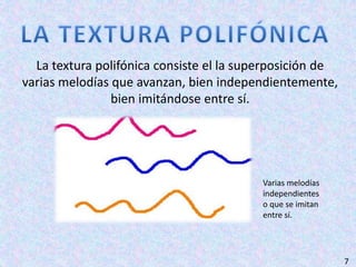 La textura musical | PPTX