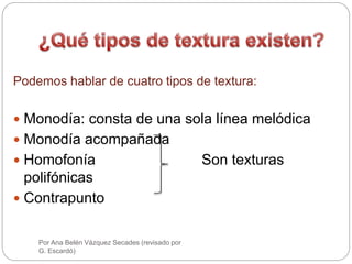 Textura musical | PPTX