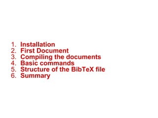 How to Start Using LaTeX and BibTeX | PDF