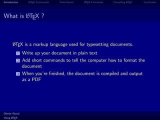 LaTeX for Undergraduate Linguists | PDF