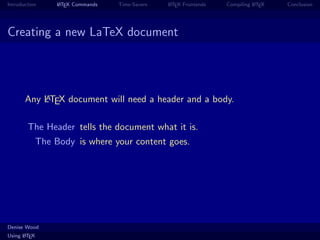 LaTeX for Undergraduate Linguists | PDF