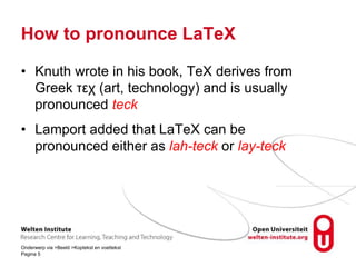Academic writing in LaTeX | PPT