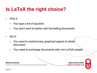 Academic writing in LaTeX | PPT