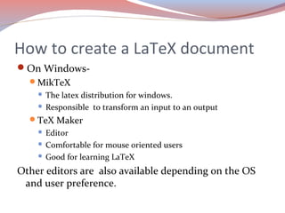 Latex workshop installing Latex editor in windows | PPT