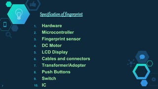 Fingerprint vehicle starter | PPTX