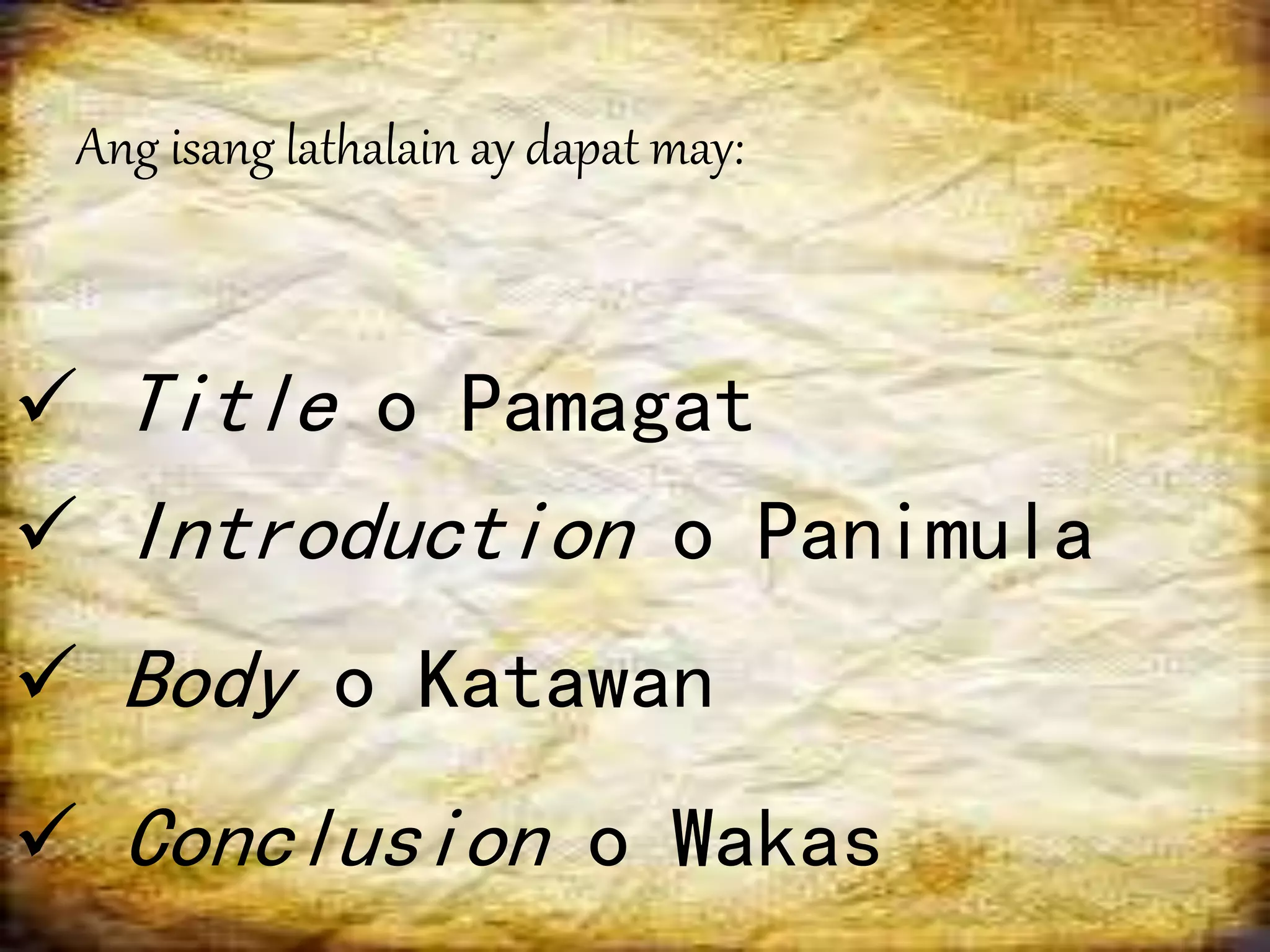 Pagsulat ng Lathalain (Campus Journalism) | PPTX