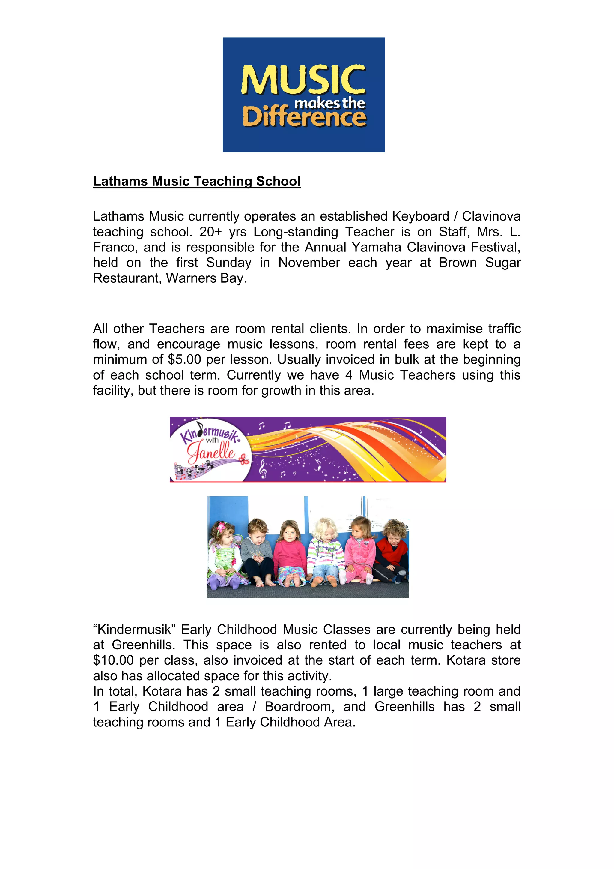 Lathams Music Portfolio | PDF