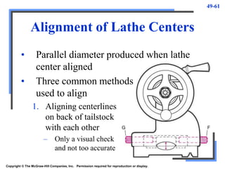 Lathe machine parts construction and opperations | PPT