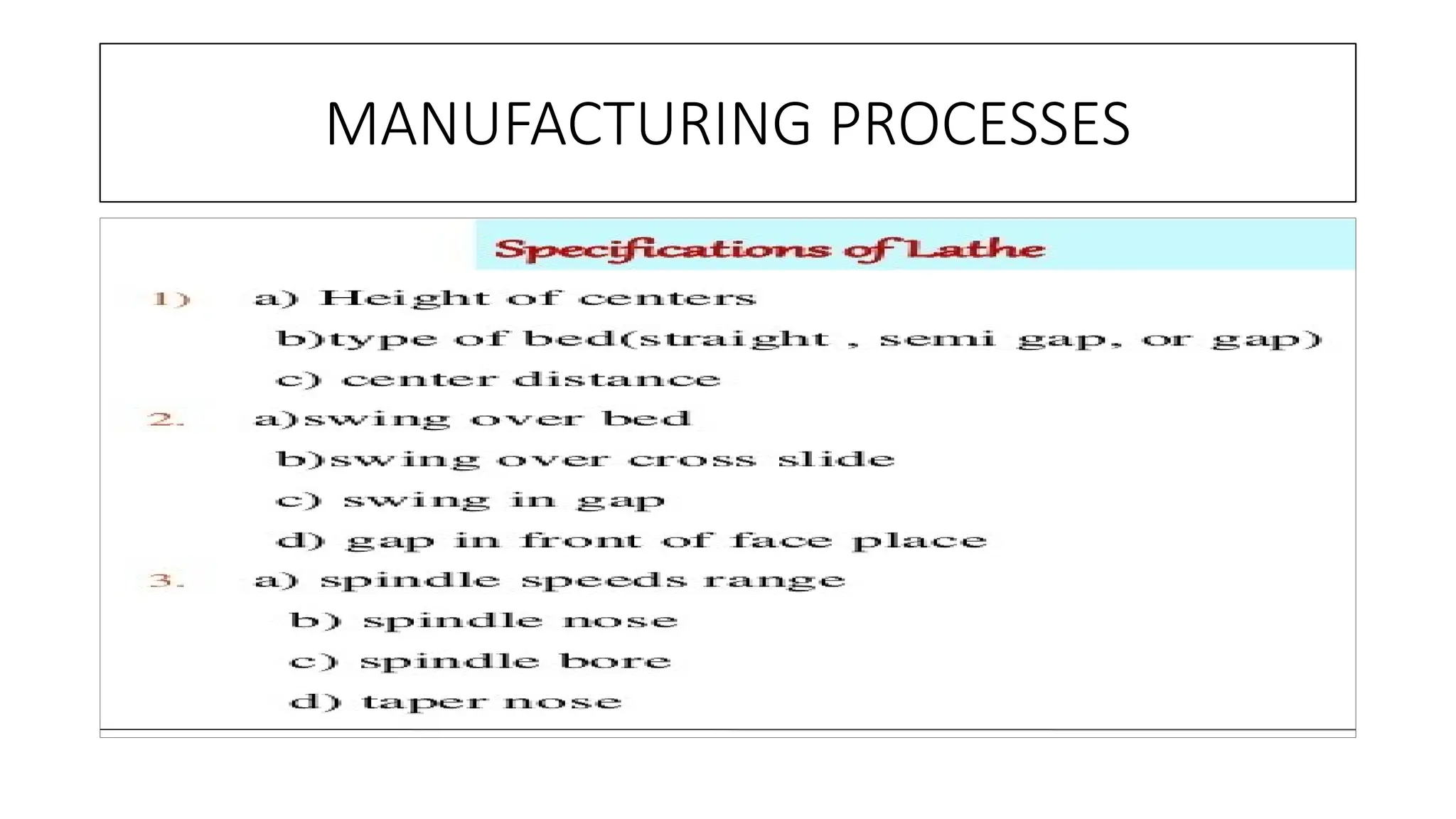 Basic Mechanical Engineering (Metal cutting Processes) | PPT