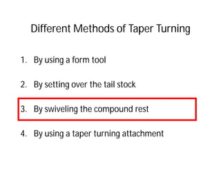 Lathe operations | PPT