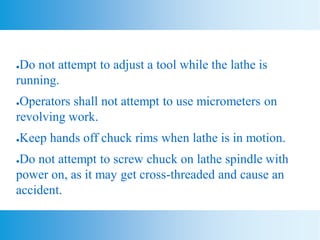 LATHE AND ITS PARTS | PDF