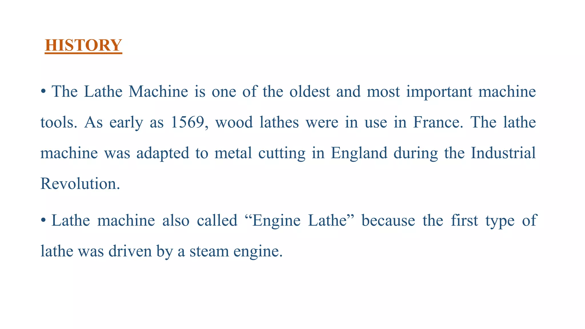 Lathe parts | PPTX
