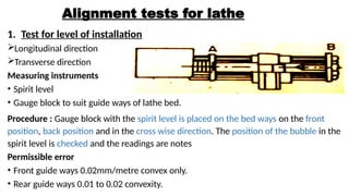 Measurements and Metrology lathe alignment.pptx
