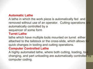 Lathe machine | PPT