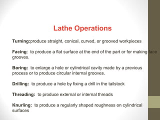 Lathe machine | PPT
