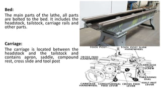 Lathe machine MACHINE SHOP | PPT