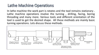 Lathe machine MACHINE SHOP | PPT