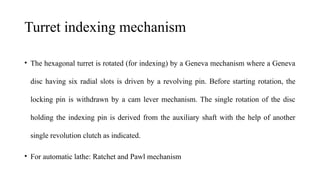 Lathe machine and its components and working | PPTX