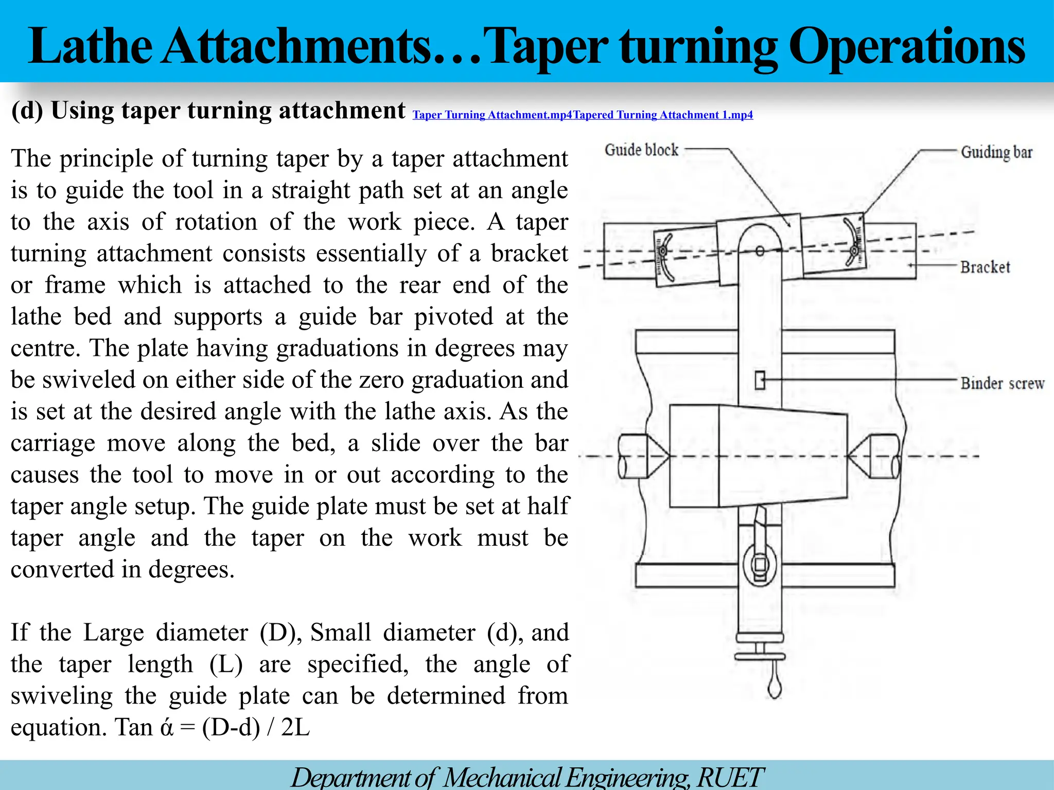A Presentation On Lathe Machine Working Pptx