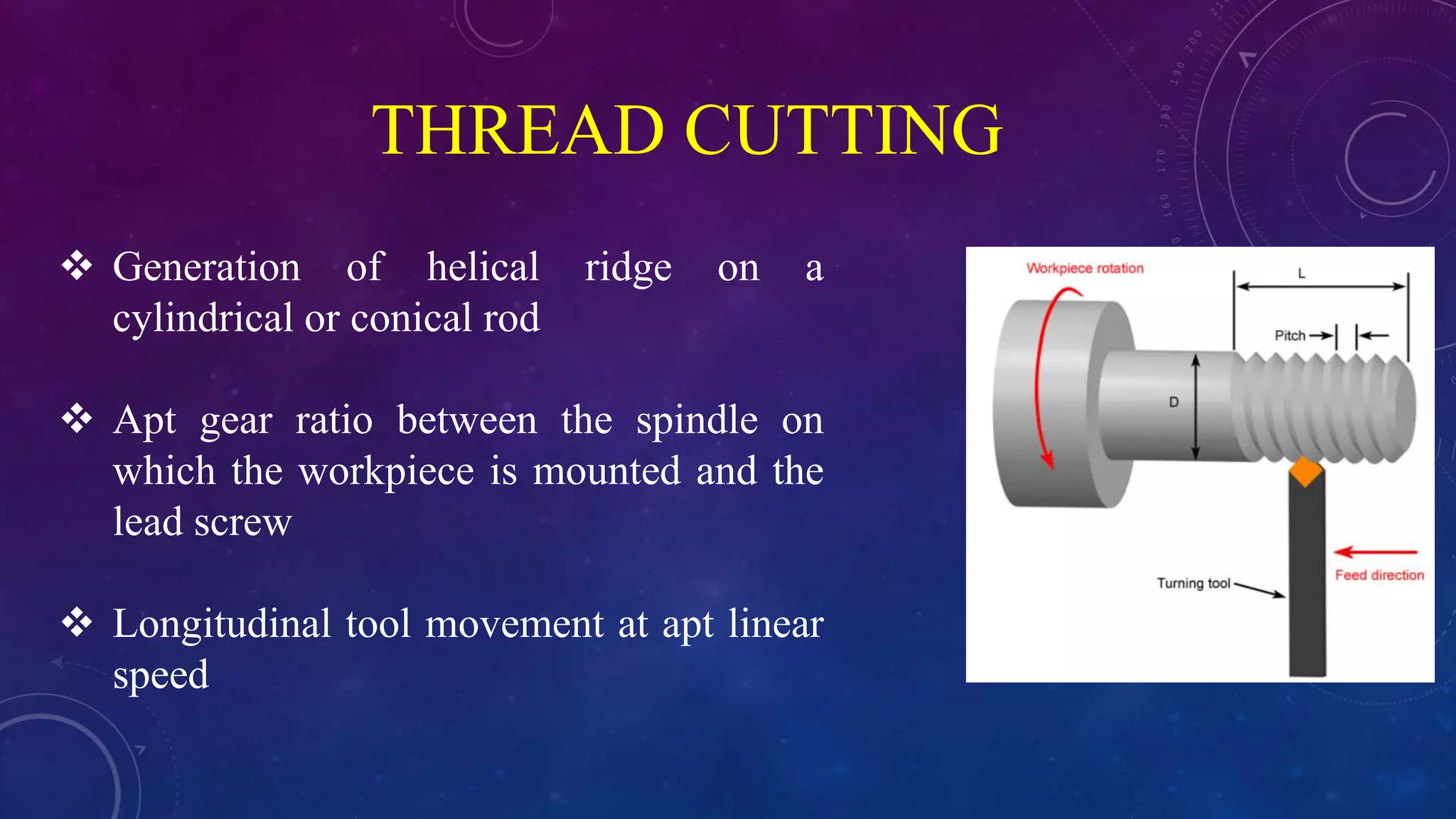 Lathe machine operations | PPTX