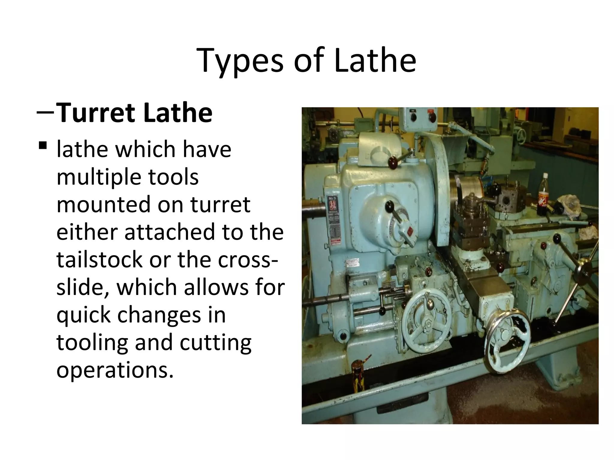 Lathe machine ppt | PPT
