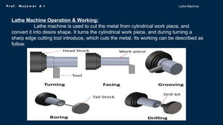 Lathe machine presentation fy b.tech