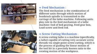 LATHE MACHINES- defination, types process | PPTX