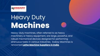 Lathe Machine Suppliers in India - Esskay Machines.pdf