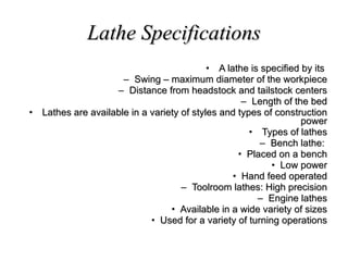 Lathe machining presentation | PPT