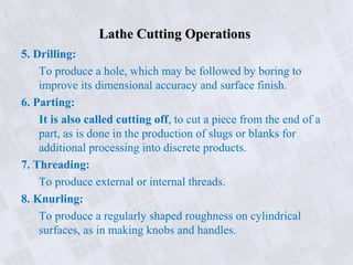 Lathe operations | PPT